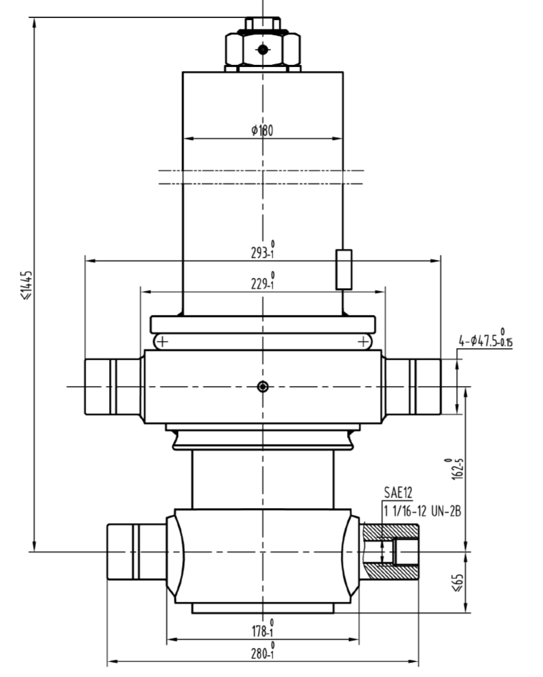 AKT5.5-3-130 Trunnion-to-Trunnion Telescopic Cylinder